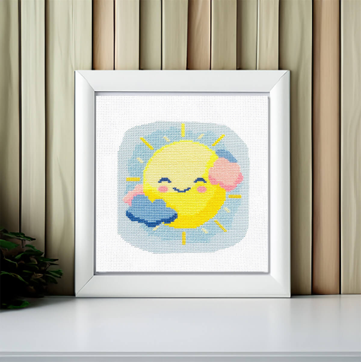 Waking Sun Counted Cross Stitch Kit - Modern Beginner Embroidery Kit ...